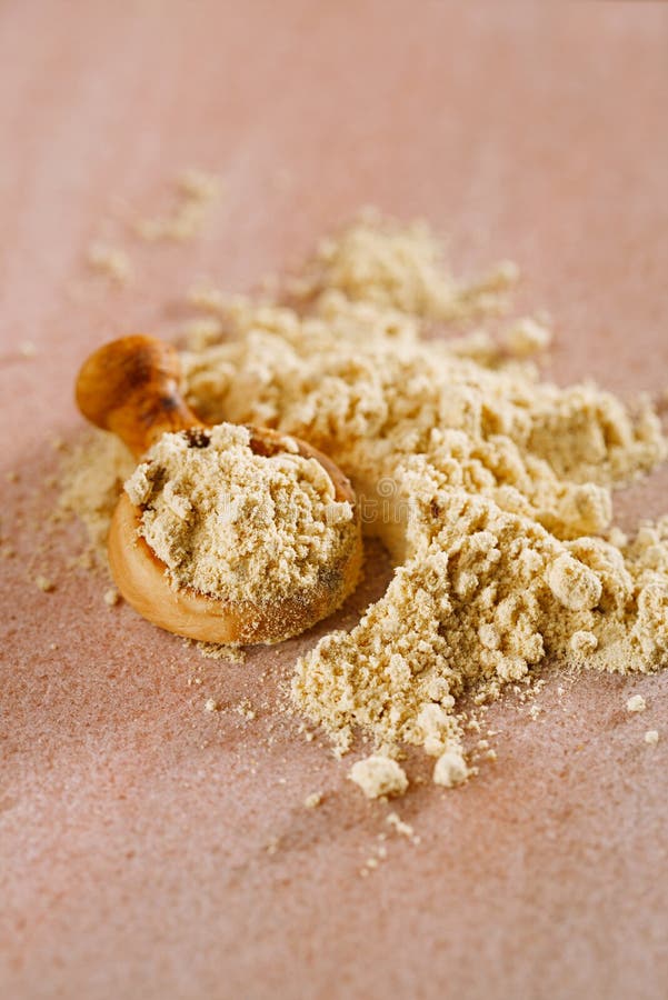 Fine Ginger powder stock photo. Image of coral, beige - 126930710