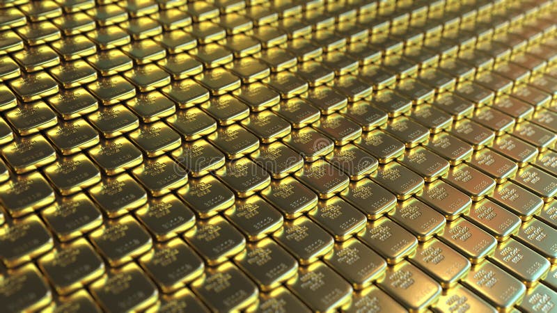 Fine Gold Bars. Loopable Realistic 3D Animation Stock Footage - Video ...