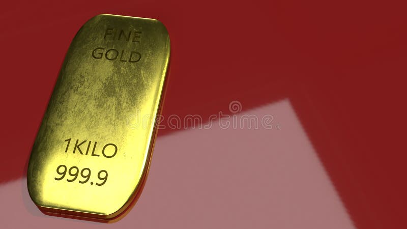 Fine Gold 3d Rendering for Business Content Stock Illustration ...