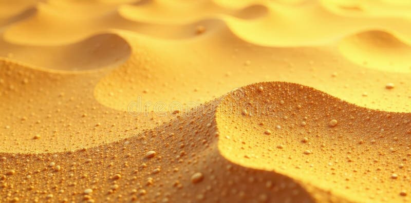 Fine, Golden Sand, Subtle Ripples, Sun Baked Texture, Sunlight, Shore ...