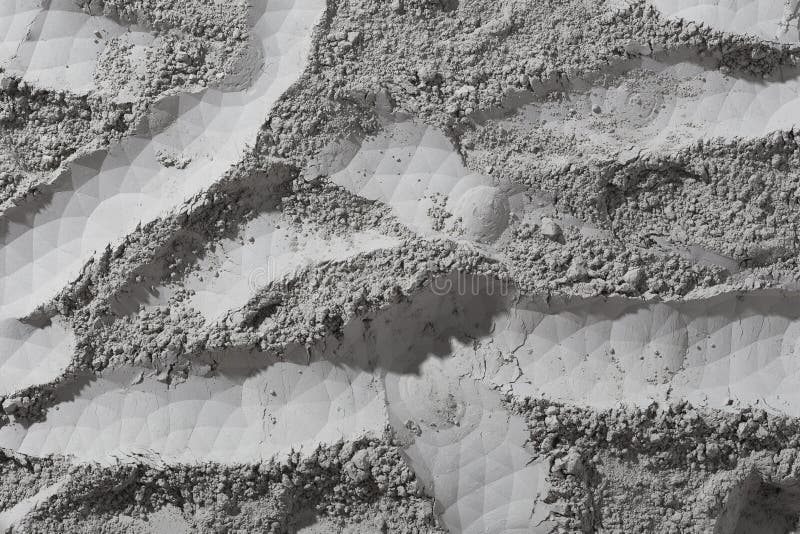 Fine-grained Sand Ground and Various Traces on it Stock Image - Image ...