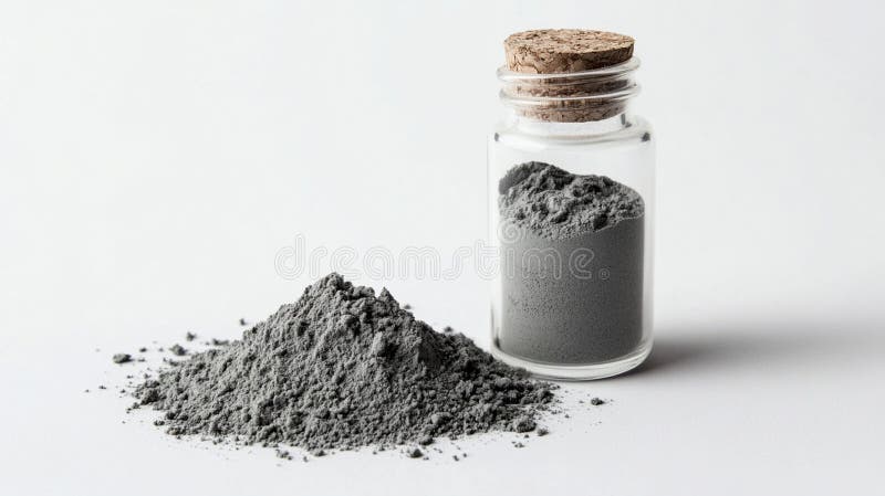 Fine, Gray Cement Powder. Construction Material for Building Foundation ...