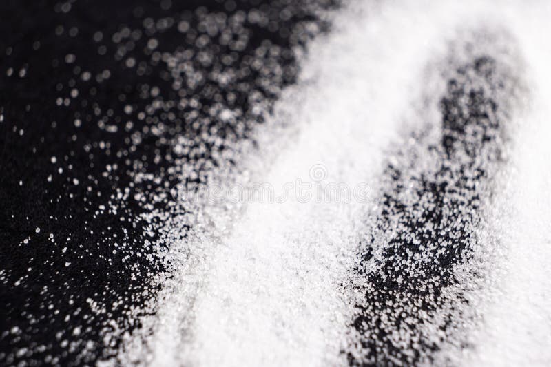 Fine Ground White Rock Salt Texture Top View Macro. Stock Photo - Image ...