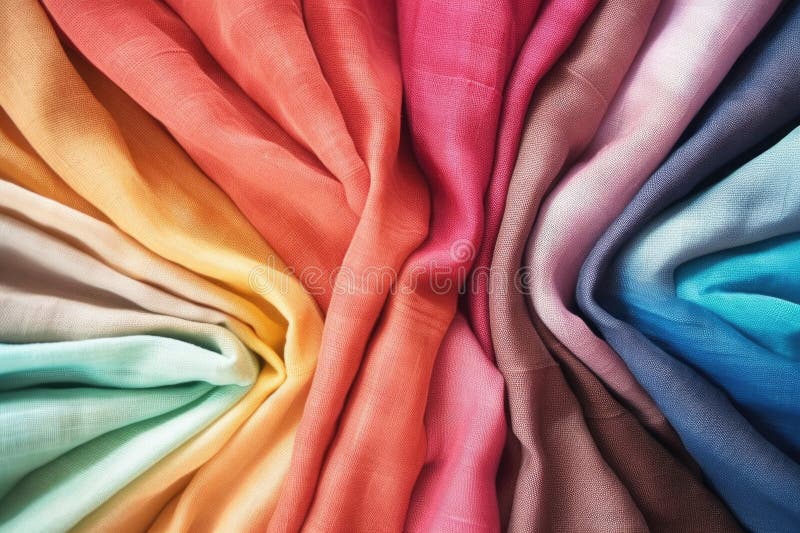 Fine Linen Fabric on a Flat Surface Stock Photo - Image of natural ...