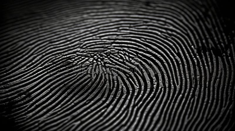 Fine Lines Fingerprint, Macro. AI Generated Stock Photo - Image of ...
