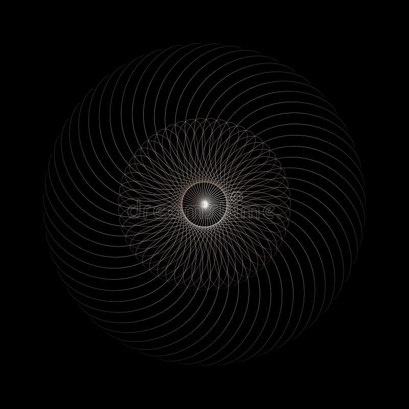 Fine Lines Forming Abstract Shapes Stock Illustration - Illustration of ...