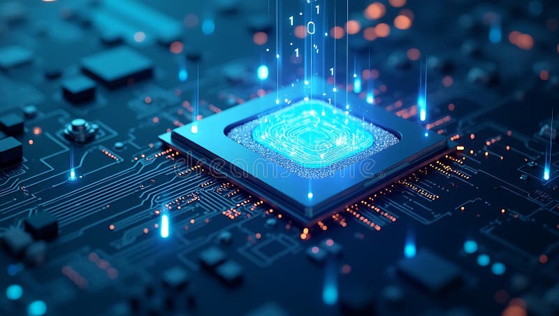 Thread Light: Weaving the Web of Digital Reality Stock Illustration ...