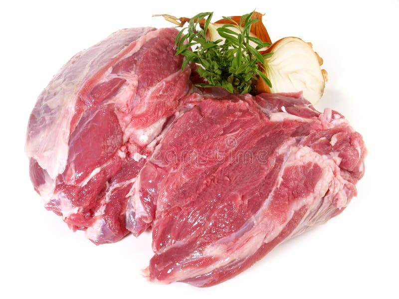 Various Lamb Meat Filet Cutlet on White Stock Image - Image of pieces ...