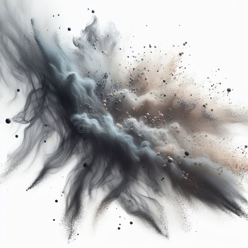 Fine, Mist Like Dust Particles, Floating and Dispersing with Ea Stock ...