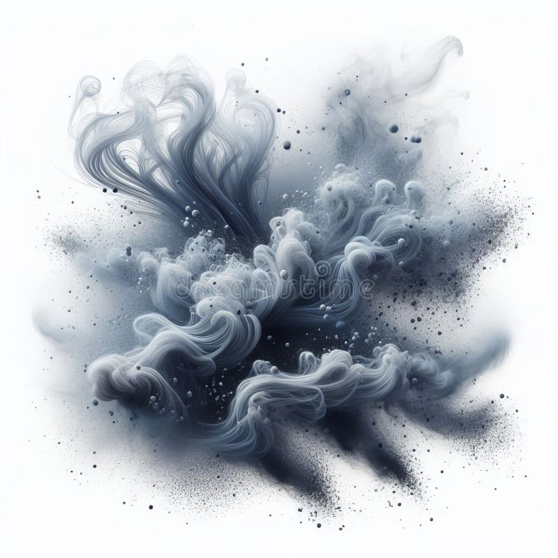 Fine, Mist Like Dust Particles, Floating and Dispersing with Ea Stock ...