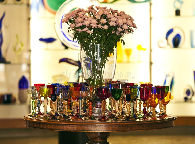 Fancy elegant glassware stock image. Image of fine, serving - 42401755