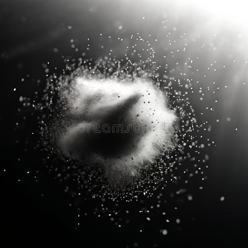 Fine Particles these Dust Particles are Tiny and Barely Visibl Stock ...