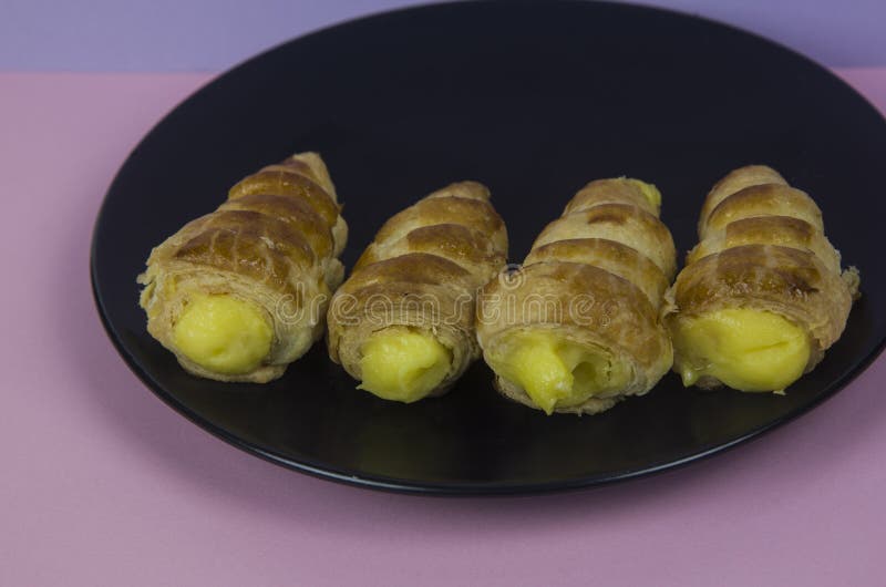 Fine Pastry, Sweet Delicatessen Dessert Stock Photo - Image of ...