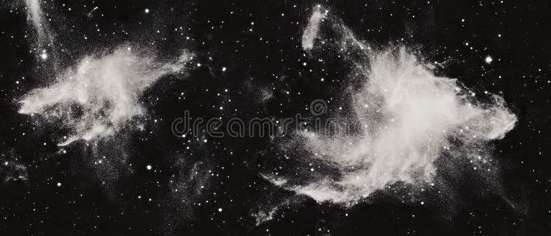 Fine Powdery Dust Texture on a Black Background with Velvety Softness ...