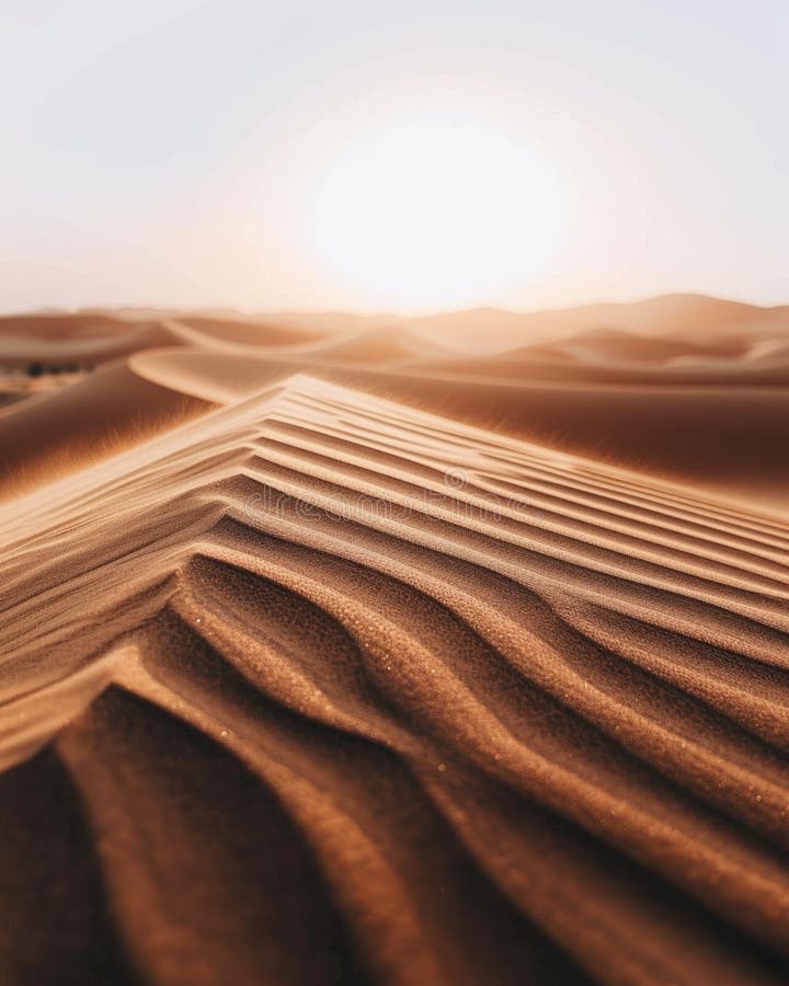 Fine Sand Dune Texture with Wind Ripples Macro Desert Background Stock ...