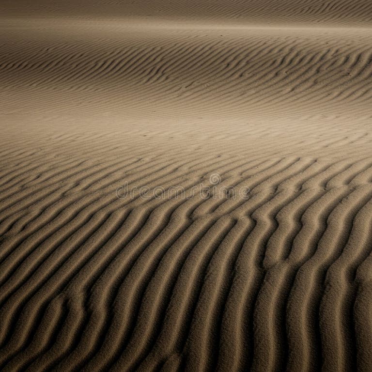 Fine Sand Dunes with Gently Undulating Patterns Create a Visually ...