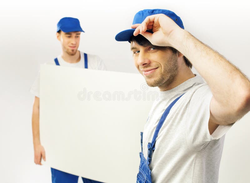 Fine Shot of Two Working Employees Stock Photo - Image of labor ...