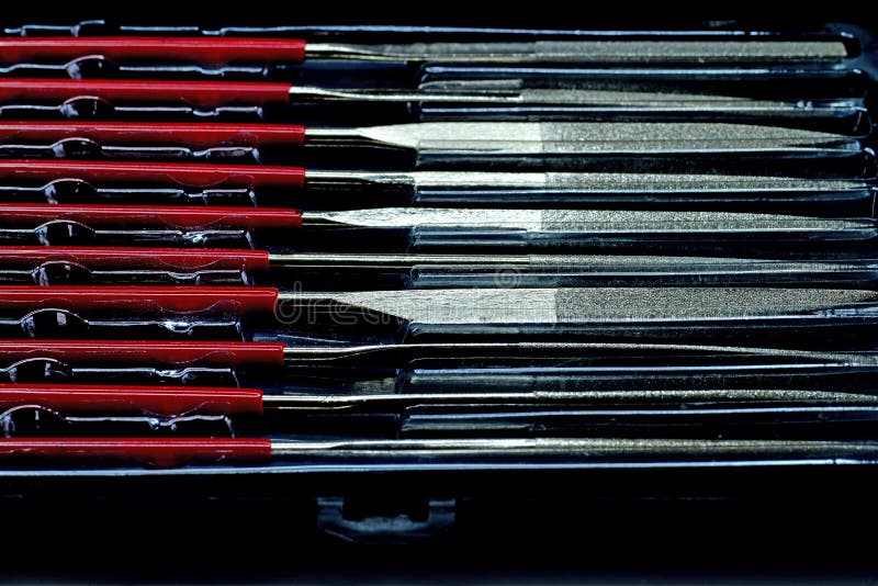 Fine, small files in a box stock photo. Image of practical - 239903404