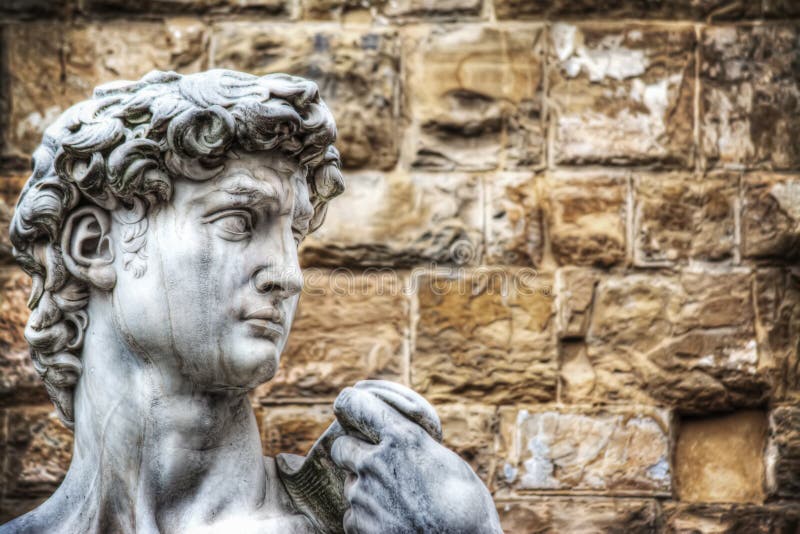 Chiuda Su Della Mano Del David Di Michelangelo Nel Hdr Immagine Stock ...