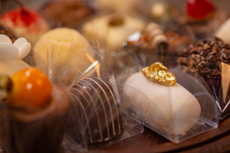 Fine Sweets for Wedding Party. Selective Focus. Stock Image - Image of ...