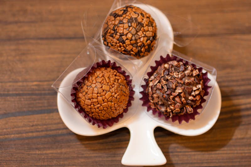 Fine Sweets for Wedding Party. Selective Focus. Chocolate. Stock Image ...