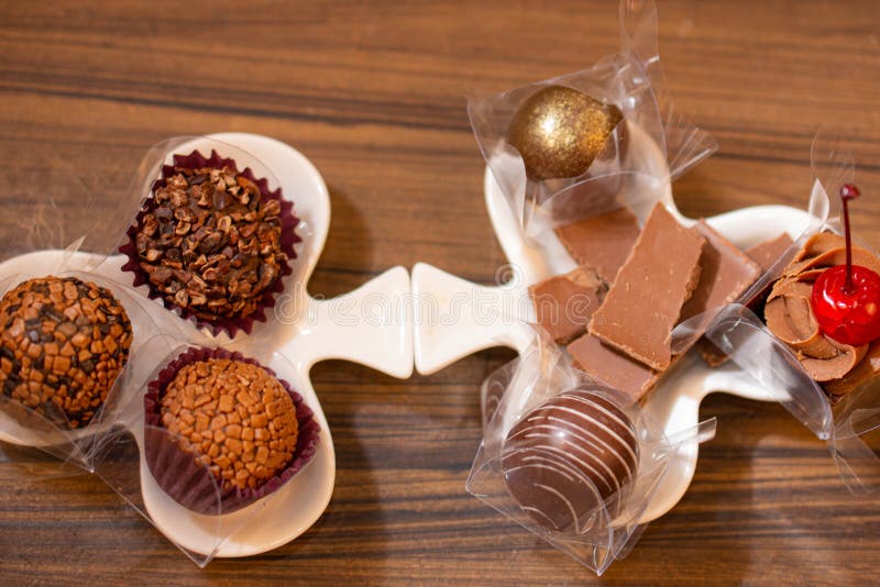 Fine Sweets for Wedding Party. Selective Focus Stock Photo - Image of ...