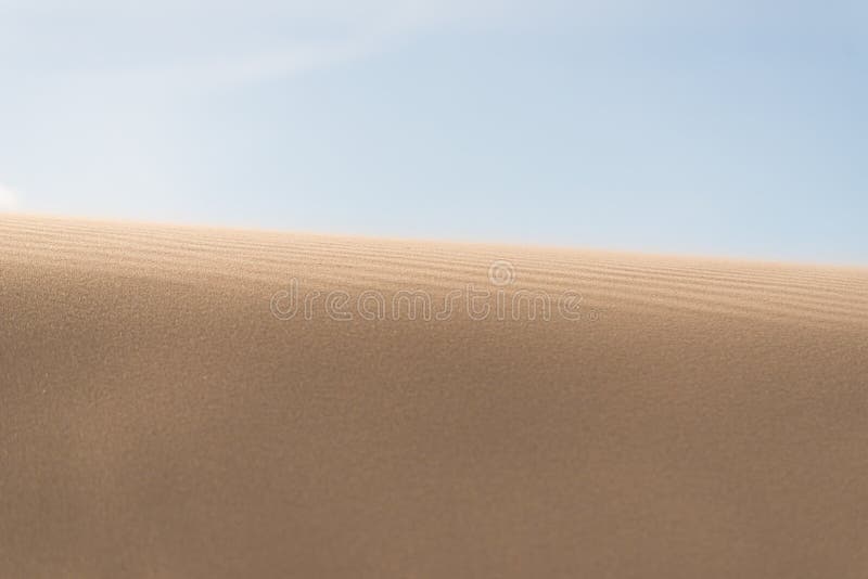 Fine Texture and Lines of Sandy Dunes in a Desert Stock Image - Image ...