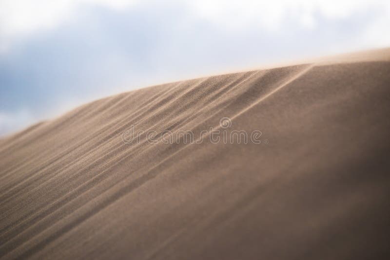 Fine Texture on Sand in a Desert.. Stock Image - Image of vacation ...