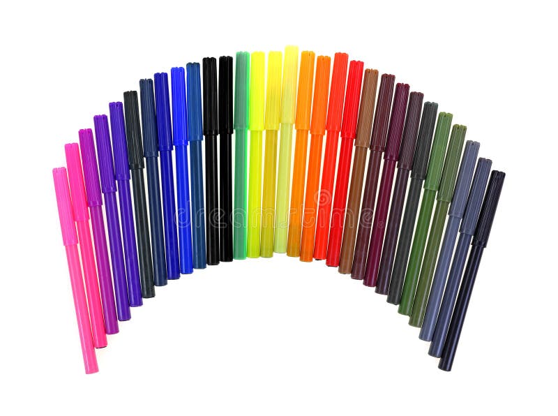 Fine Tip Marker Assortment stock image. Image of greens - 31106767