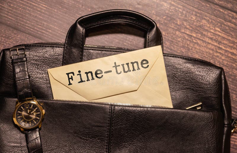 Fine Tune Word in a Dictionary. Fine Tune Concept Stock Image - Image ...