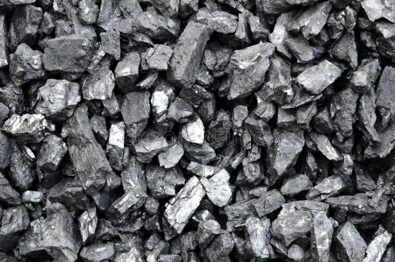 Fine Wet Anthracite Coal Lies in Bulk. Stock Image - Image of abstract ...
