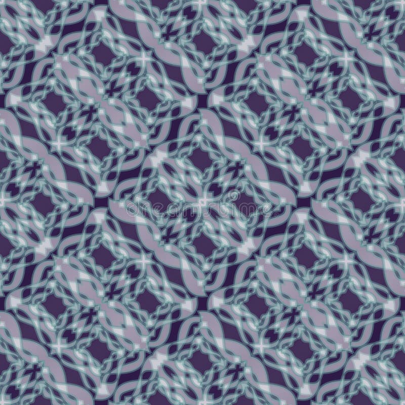 Fine White Lace Patterns on Dark Blue Background, Diagonal Striped ...