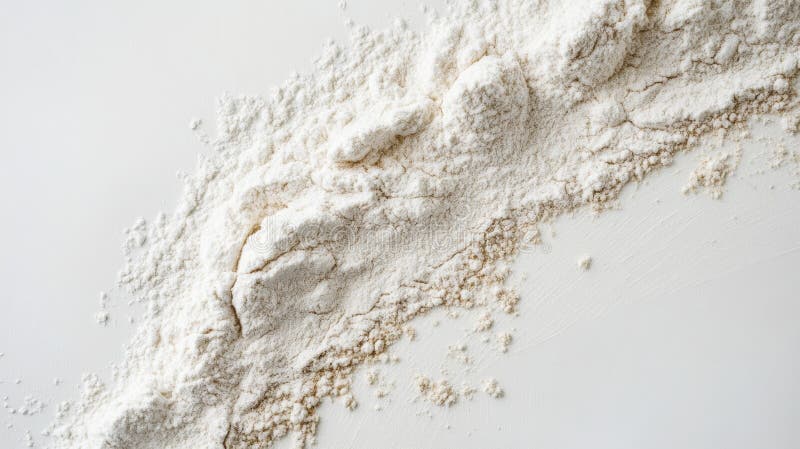 Fine White Powder on Light Surface for Baking and Cooking Uses Stock ...