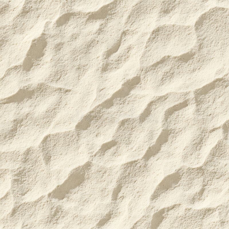 Fine White Sand with Gentle Wave Patterns and Natural Shadows Stock ...