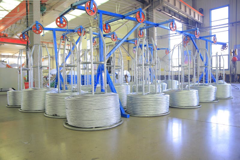 Fine Wire Mesh in the Production Workshop Stock Photo - Image of ...