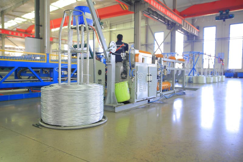 Fine Wire Mesh in the Production Workshop Stock Photo - Image of material, textured: 382608230