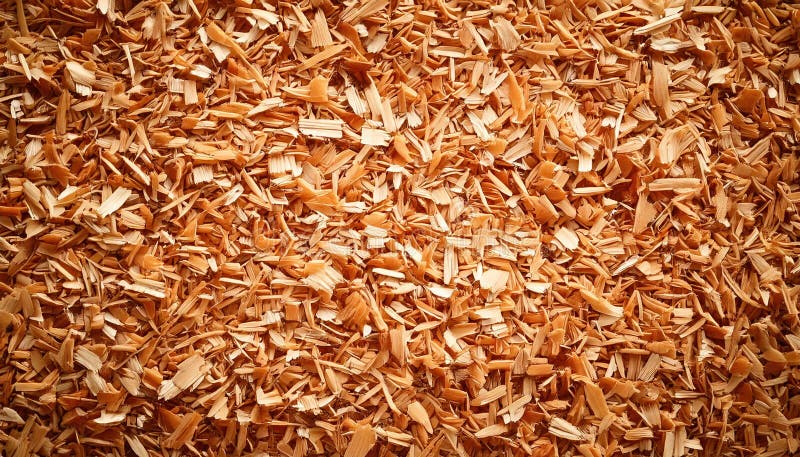 Wood Shavings Scattered on a Surface in a Workshop for Various Crafting ...