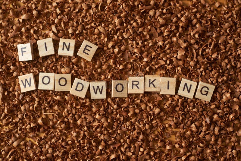 Fine Woodworking Word Writen Letters Wood Chips Stock Photos - Free ...