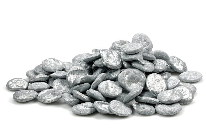 Zinc stock photo. Image of lumps, shine, pile, metal - 109560900