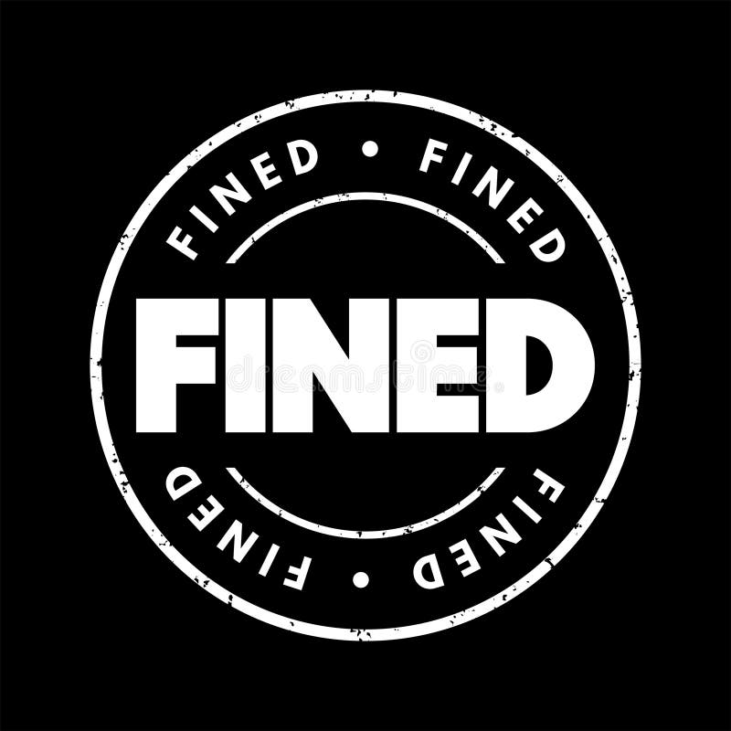 Fined Stock Illustrations – 221 Fined Stock Illustrations, Vectors ...