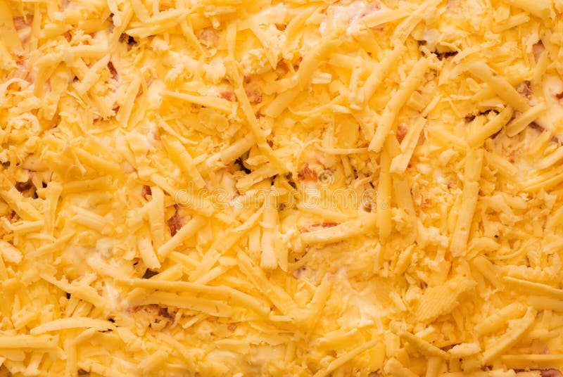 Chunks Abd Grated Hard Aged Cheddar Cheese. Stock Photo - Image of ...