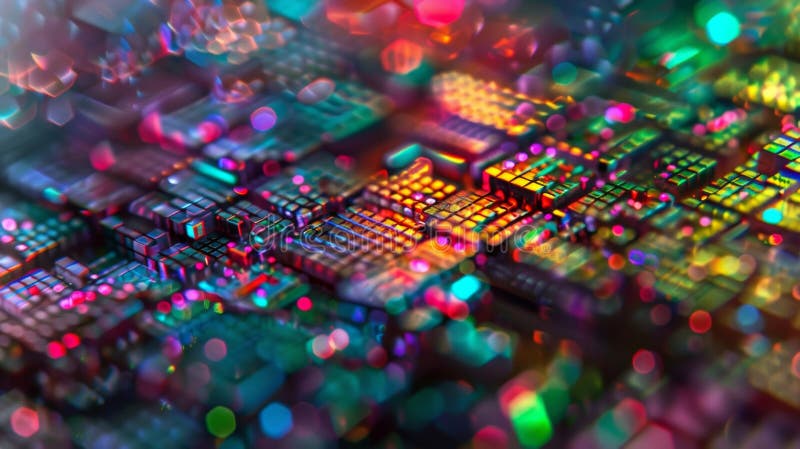 A Finely Magnified Image of a Single Pixel on the Smart Glass Panel ...