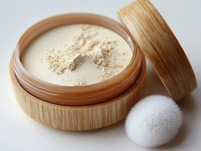 White Natural Face Powder Flawless Makeup Lightweight Smooth Texture ...