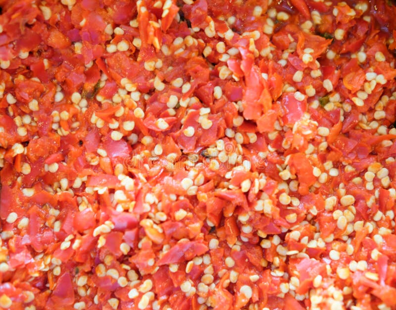 Finely Red Pepper Texture and Surface, Close-up Stock Image - Image of ...
