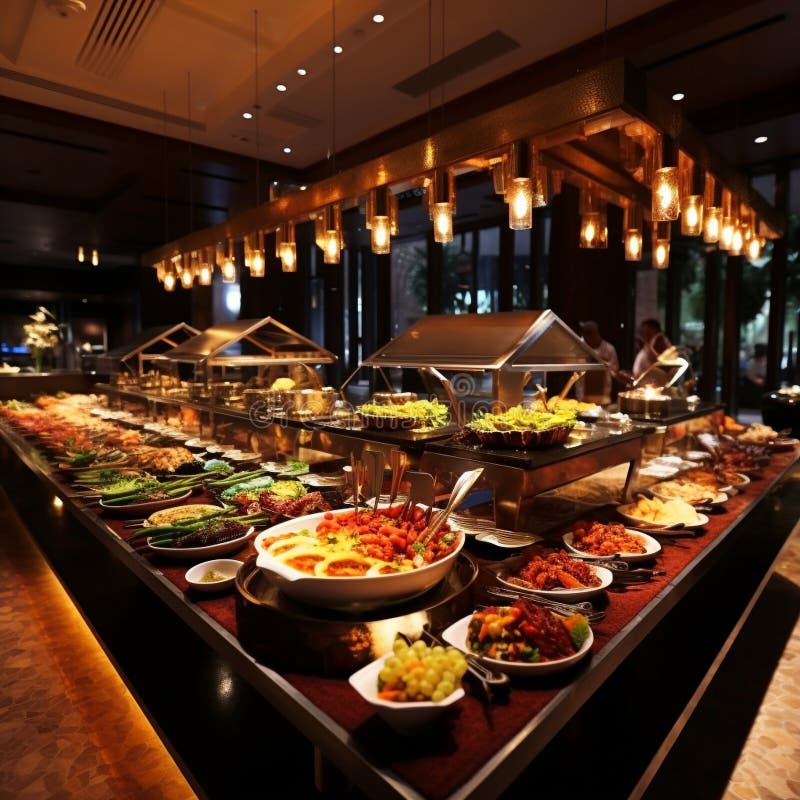The Finest Flavors: a Reception Buffet of Distinction Stock ...