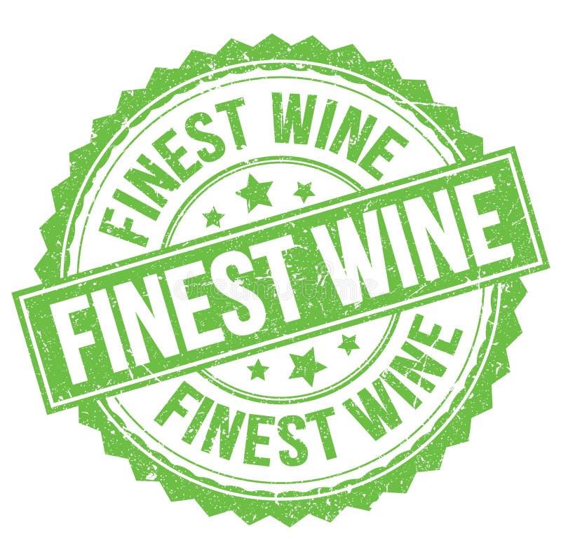 FINEST WINE Text on Red Grungy Rectangle Stamp Stock Illustration ...