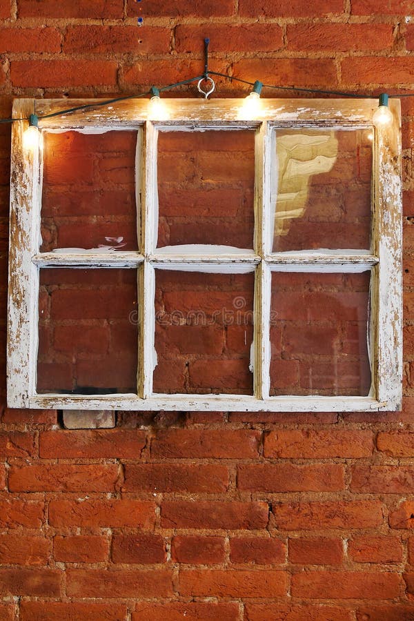 Finestra Della Lastra Di Vetro Dell'annata Sei Immagine Stock ...