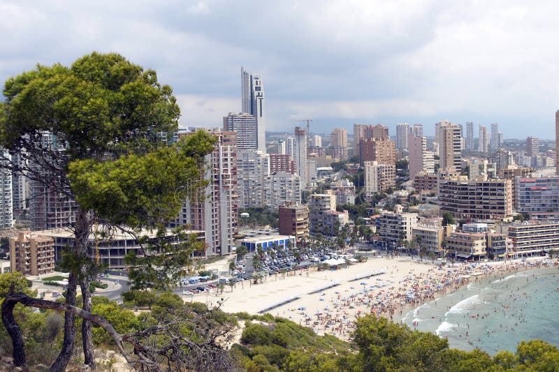 Finestrat stock photo. Image of coast, tourism, skyscrapers - 13081124
