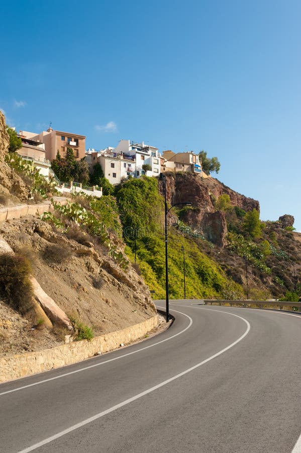 Finestrat, Spain - 12 June, 2019: View Of The Typically White Spanish ...