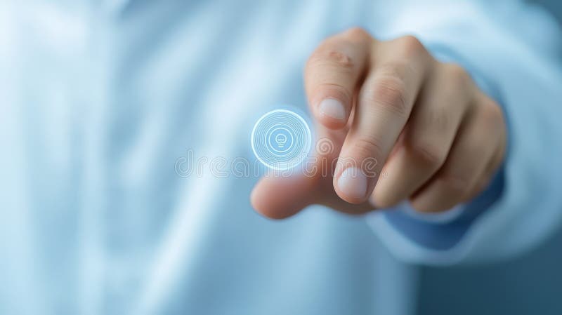 Finger Activating Digital Interface, Button Push Interaction for ...
